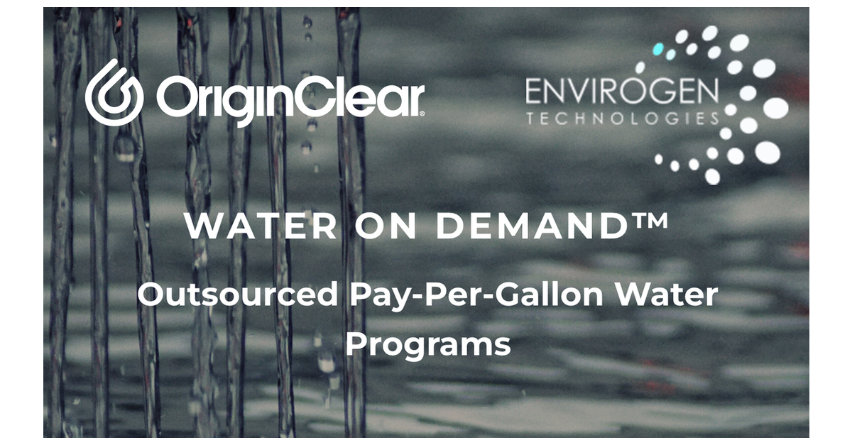 OriginClear and Envirogen to Partner on Water On Demand | Business Wire