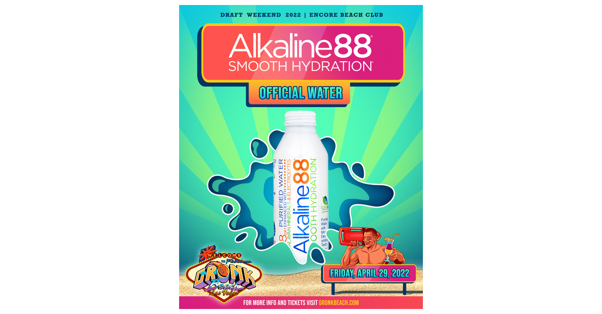 Alkaline88® Partners With Gronk Beach as the Official Water Alongside ...