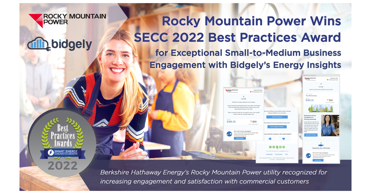 Rocky Mountain Power Wins SECC 2022 Best Practices Award for Exceptional Small-to-Medium ...