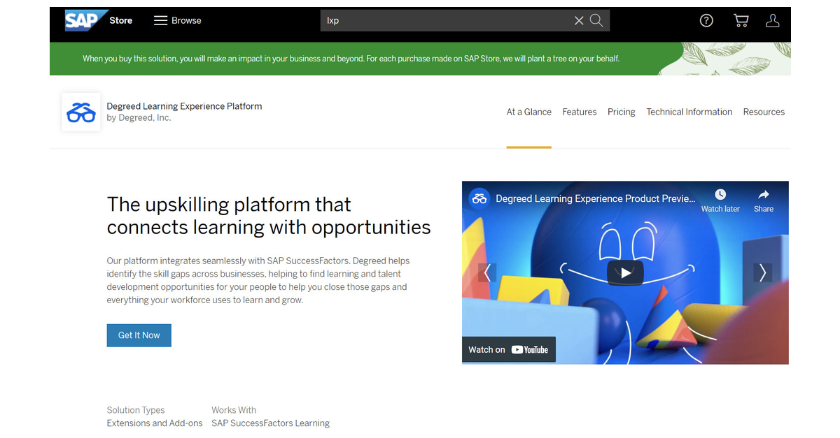 Degreed Learning Experience Platform Now Available on SAP® Store ...