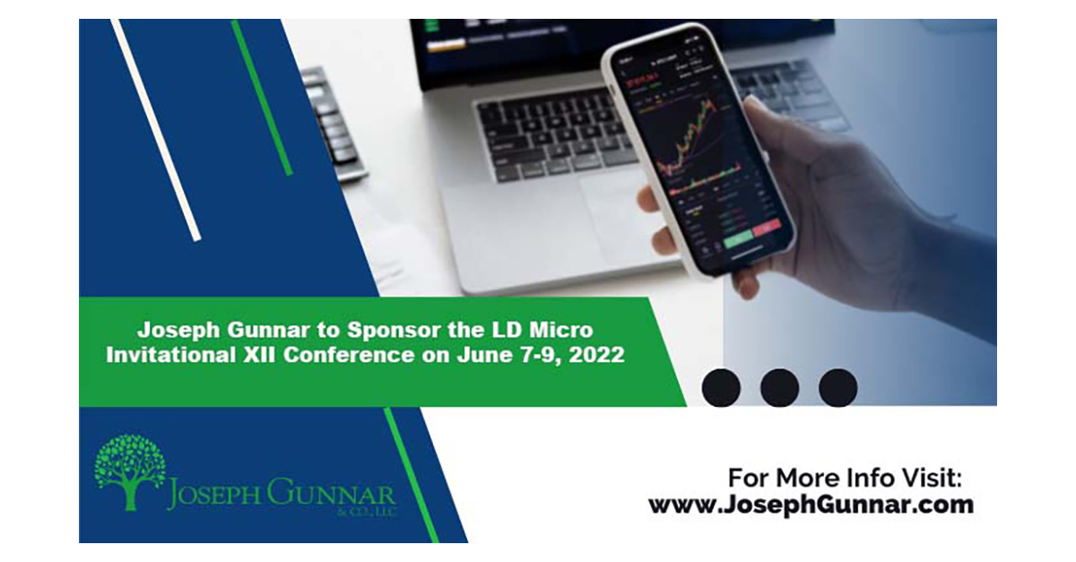 Joseph Gunnar to Sponsor at The LD Micro Invitational XII | Business Wire