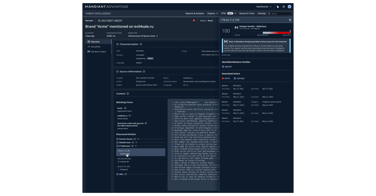 Mandiant Digital Risk Protection Delivers Extensive Visibility into ...