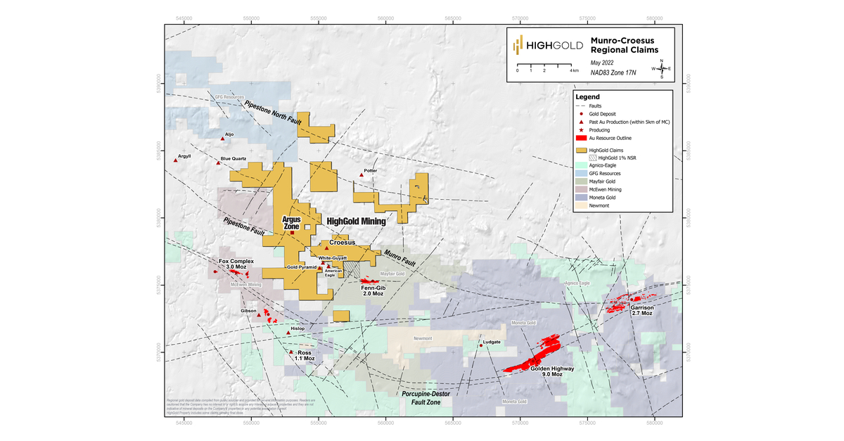 HighGold Step-outs Expand New Argus Zone 300 meters Along Strike at ...