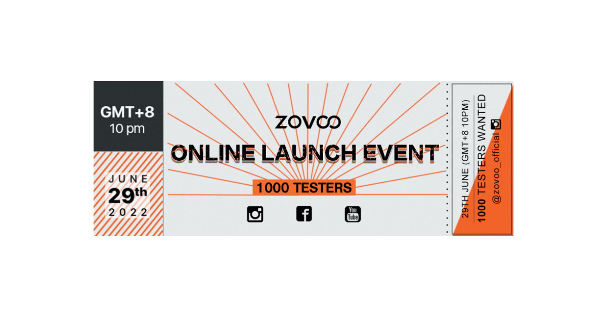 Peak Performance! ZOVOO 2022 Global Online Launch will be held soon ...
