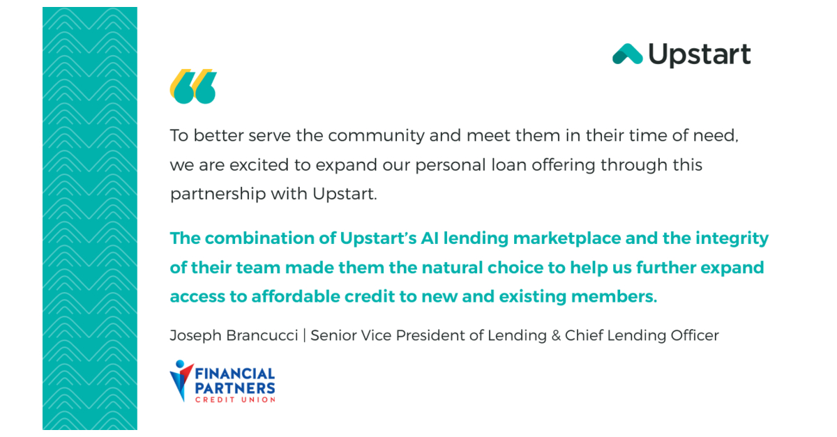 Financial Partners Credit Union Selects Upstart for Personal Lending ...