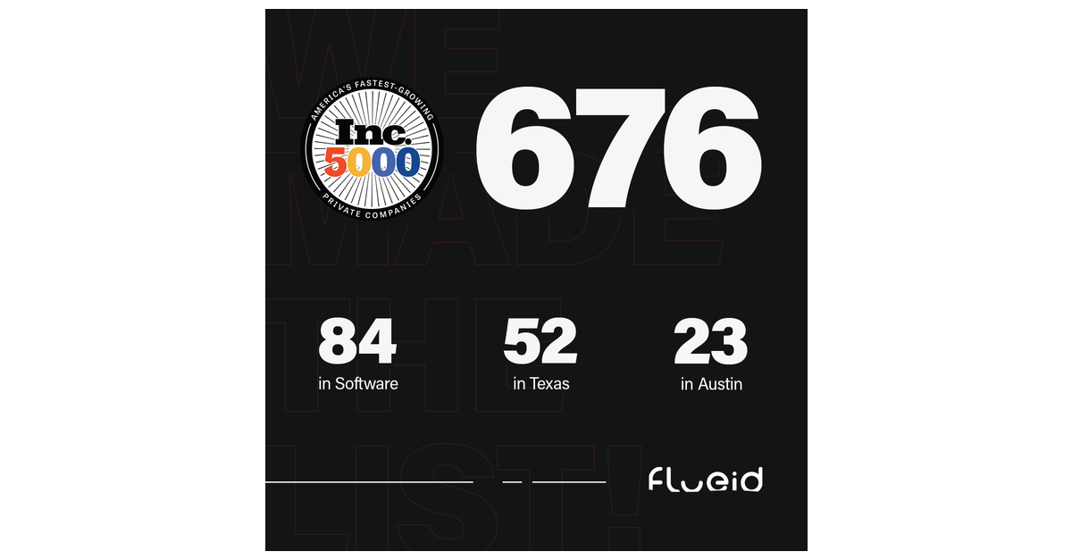 Flueid Named to Prestigious Inc. 5000 List, Placing in the Top 100 for ...