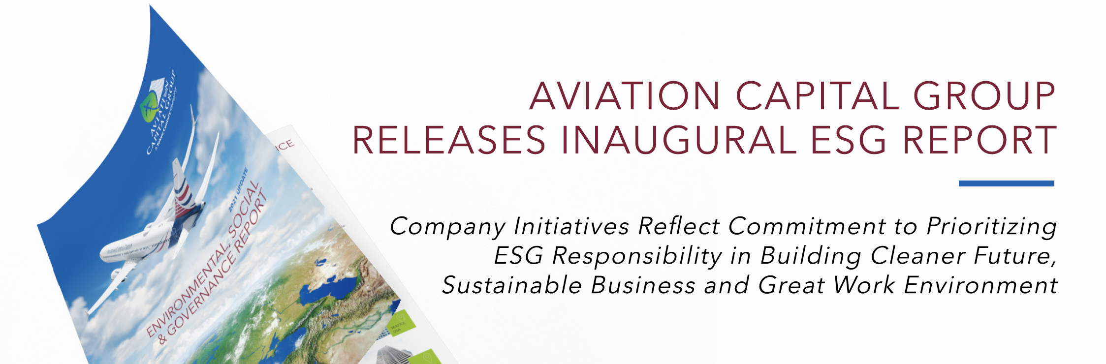Aviation Capital Group Releases Inaugural ESG Report | Business Wire