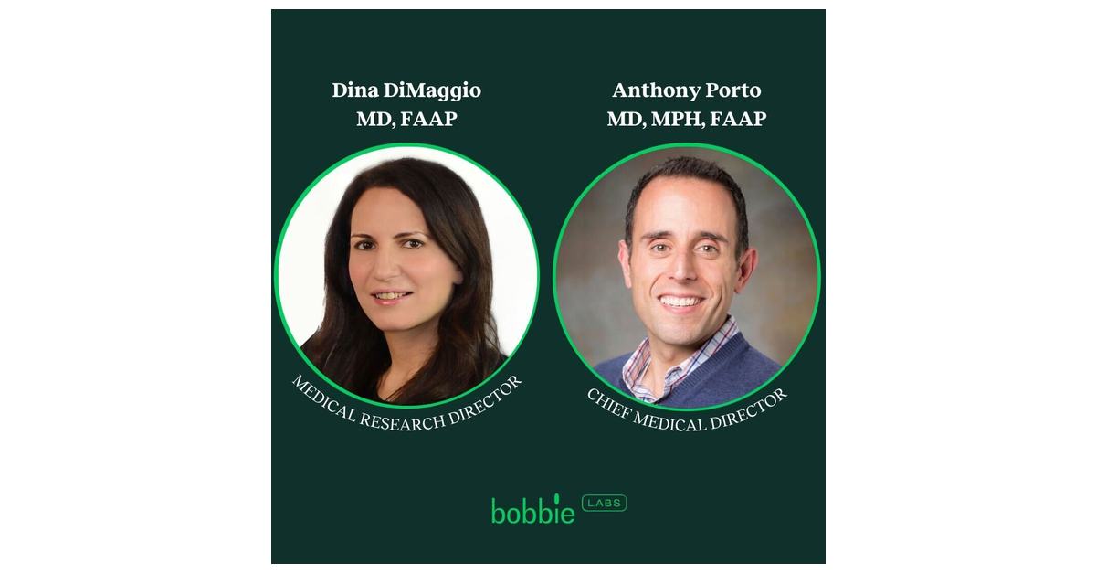 Dr. Anthony Porto and Dr. Dina DiMaggio Join BobbieLabs, Bobbie’s ...