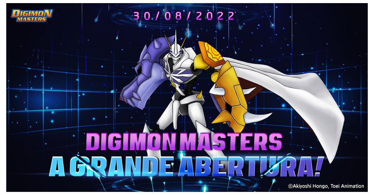 A diversão do Digimon original novamente! Lançamento de Digimon Masters ...