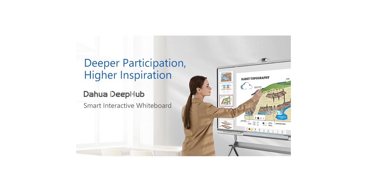 大華技術為數位化教育和智慧型辦公空間帶來全方位的DeepHub智慧互動式白板 | Business Wire