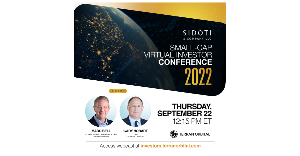 Terran Orbital to Present at Sidoti Small-Cap Virtual Investor ...