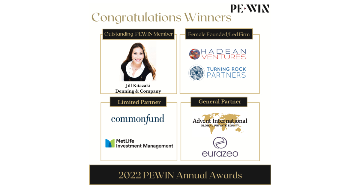 PEWIN Announces 2022 Annual LP/GP Awards Recipients | Business Wire