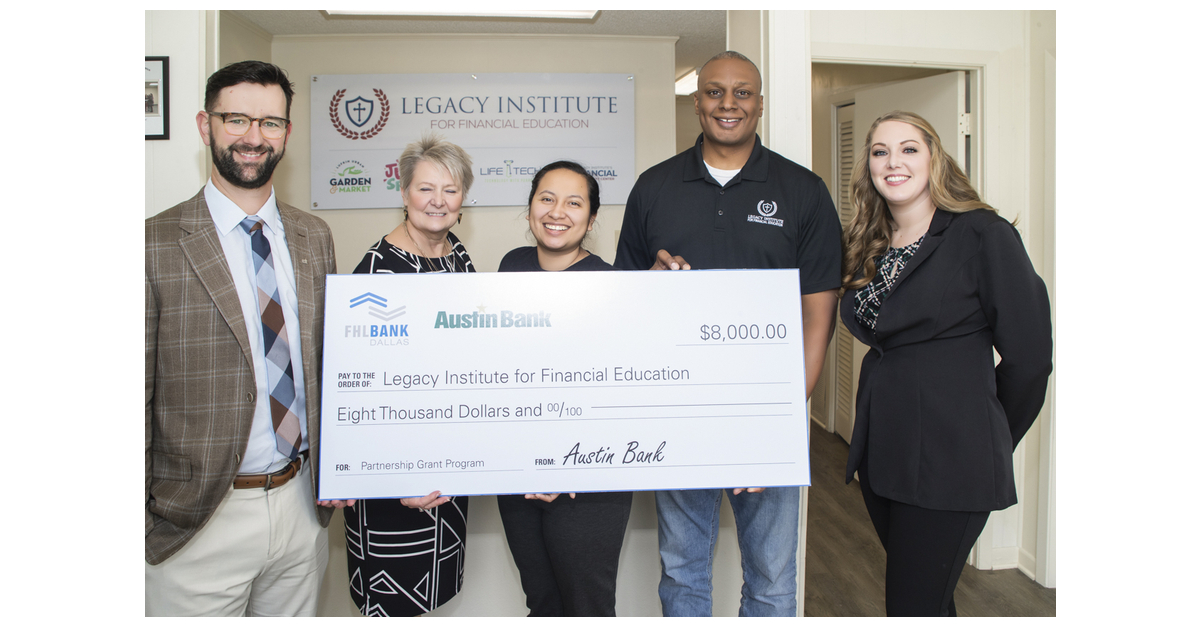 Austin Bank, Texas N.A. and FHLB Dallas Award $8K to Lufkin Nonprofit ...