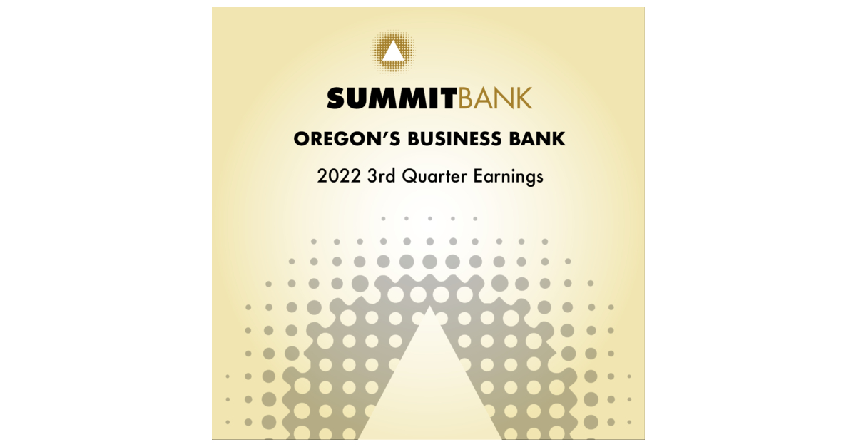 Summit Bank Group Reports 2022 3rd Quarter Earnings | Business Wire