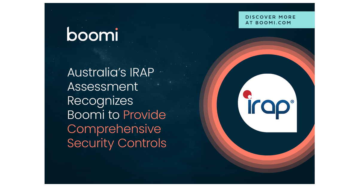 澳大利亚IRAP评估认定Boomi能够提供全面的安全控制 | Business Wire