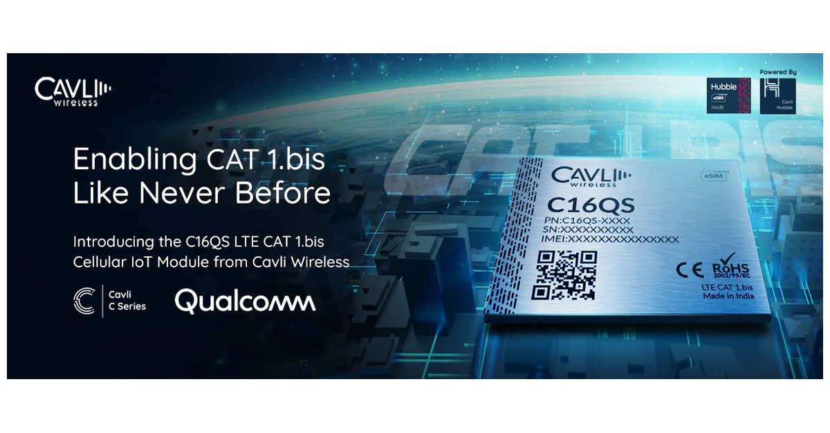 Riassunto: Cavli Wireless presenta il modulo CAT1.bis di nuova generazione C16QS | Business Wire