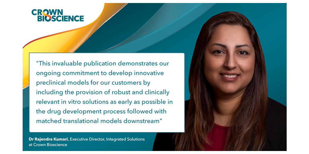 Resumen: Crown Bioscience publica un nuevo estudio en PLOS ONE que ...