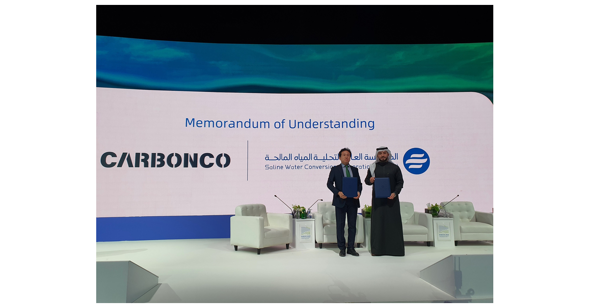 CARBONCO Signs an MOU With Saudi Arabia's SWCC, the World's Largest Seawater Desalination ...