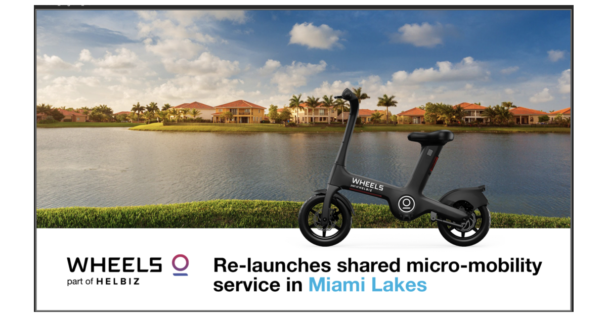 Helbiz Company Wheels Re-Launches Shared Micro-Mobility in the Miami ...