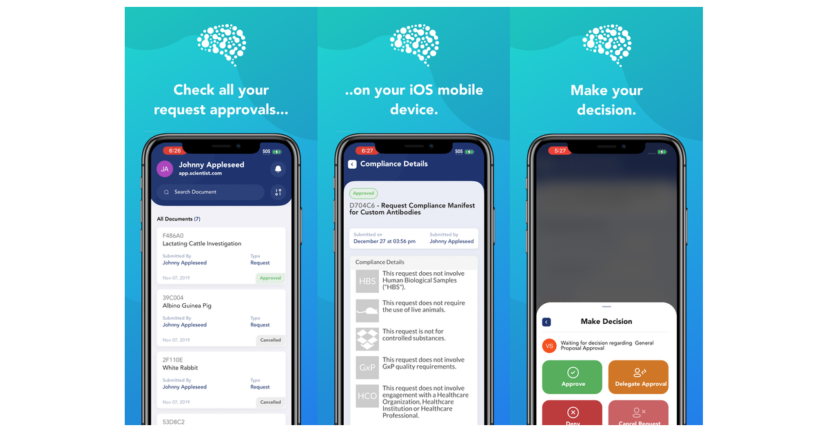 Scientist.com Launches Compliance Mobile App for iOS | Business Wire