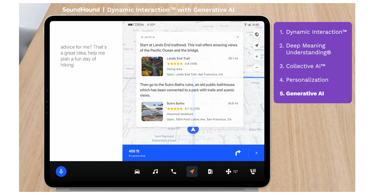 SoundHound Unveils Dynamic Interaction With Generative AI | Business Wire