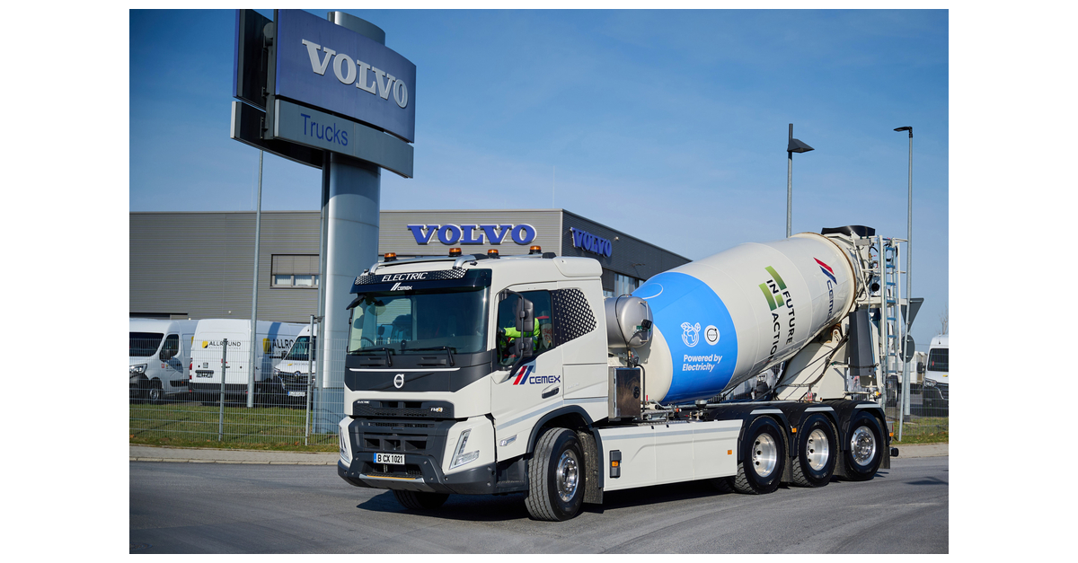 Volvo Trucks and CEMEX Unveil First Fully Electric Heavy Concrete Mixer ...