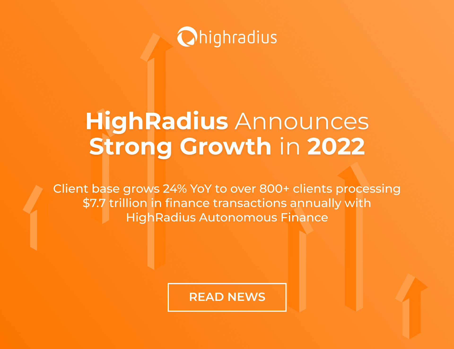 HighRadius Announces Strong Growth in 2022 | Business Wire