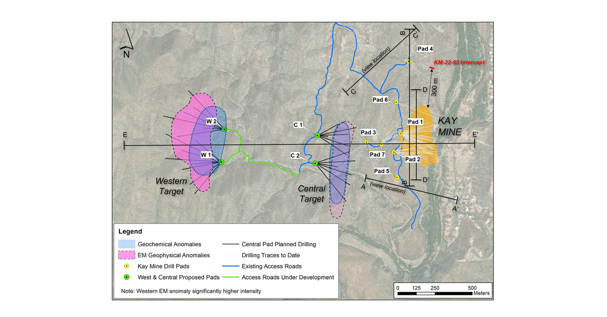 Arizona Metals Corp. Commences Drilling at the Western Target ...