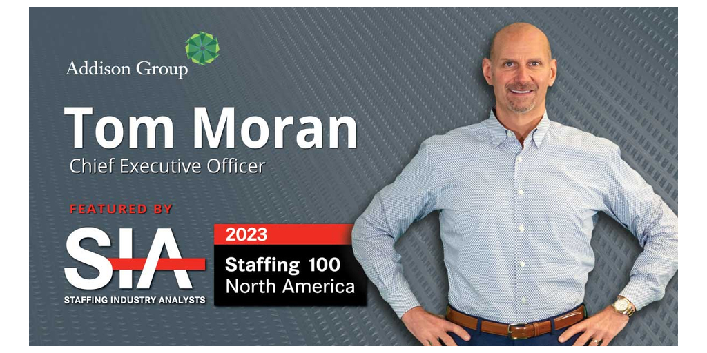 Tom Moran Named on SIA Staffing 100 North America List Fourth ...