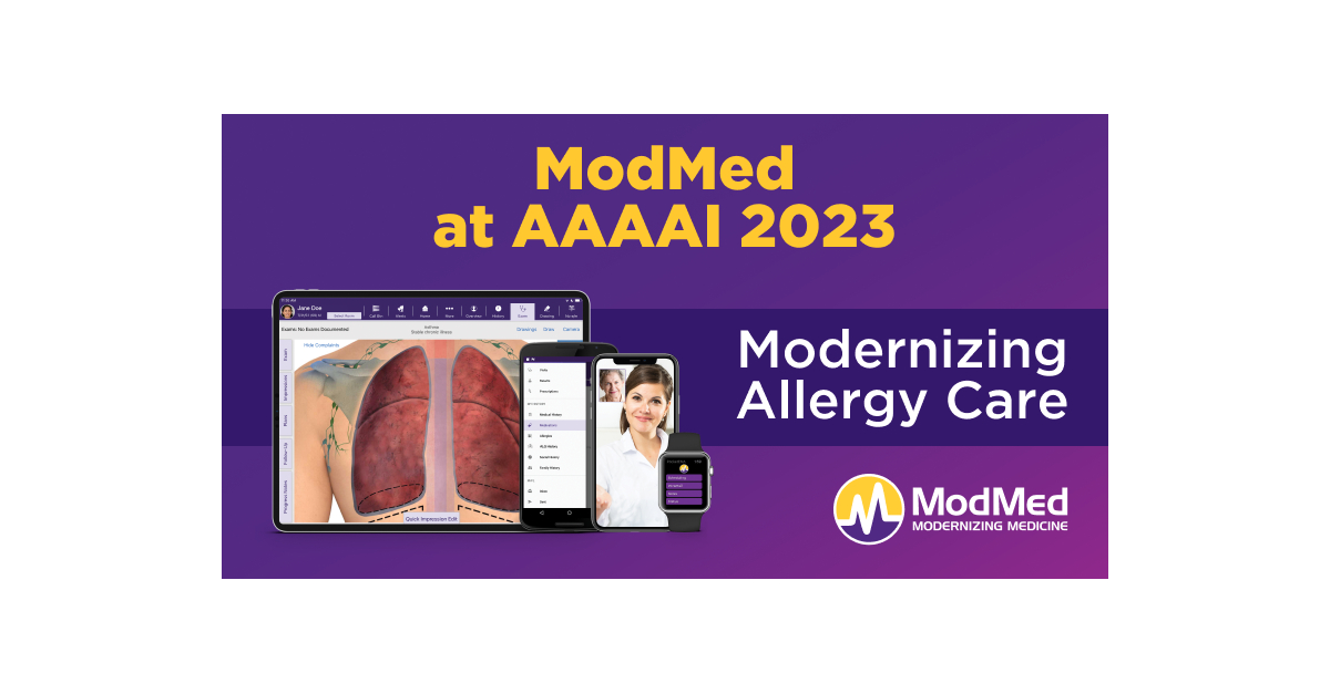 ModMed at AAAAI 2023: Modernizing Allergy Care With Its Latest Software ...