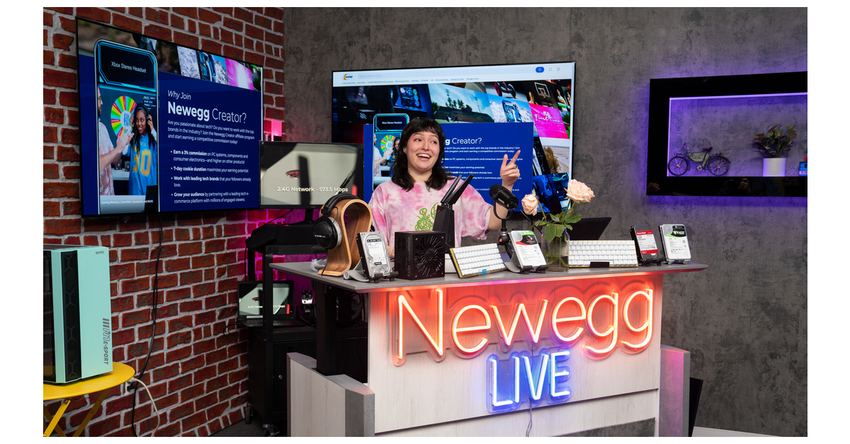 Newegg Unveils New Influencer Program Benefits Including Free Use of Company’s Studio Facilities ...