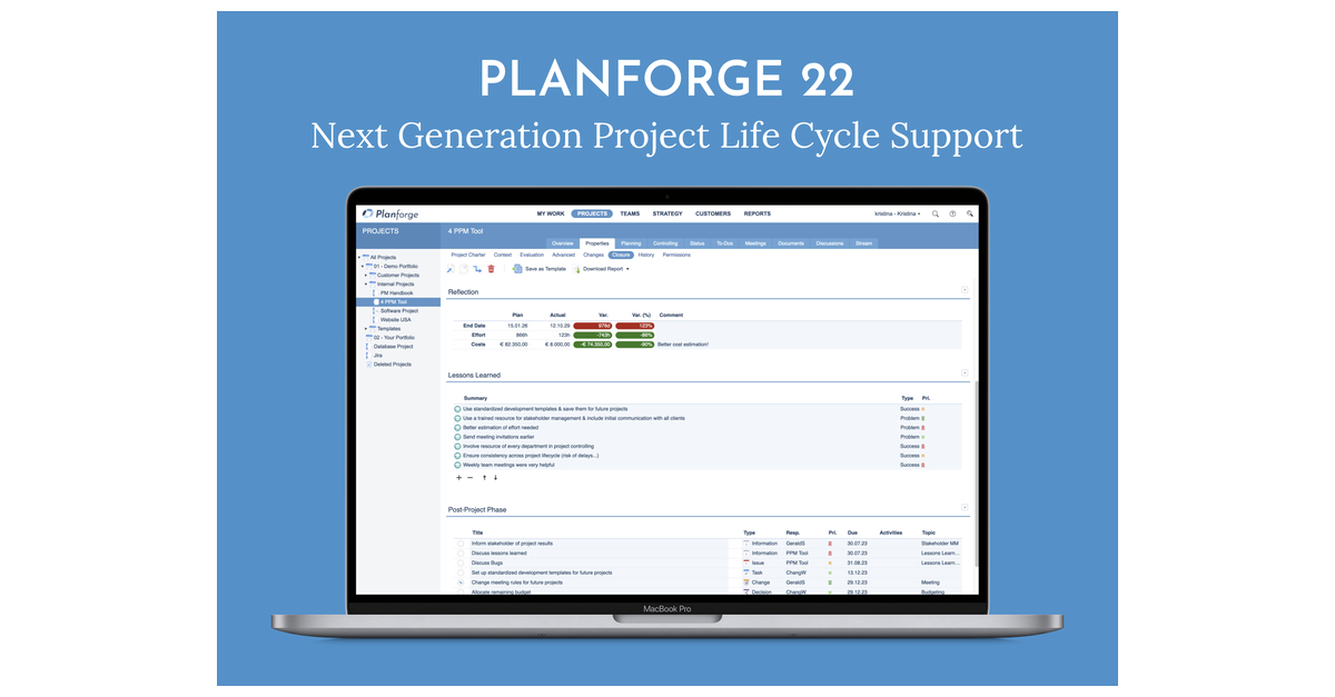 ONEPOINT présente Planforge 22, sa nouvelle solution de support tout au long du cycle de vie des ...