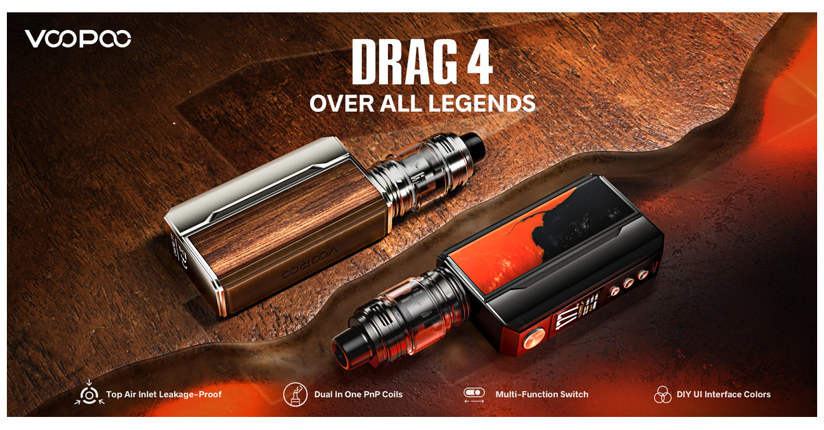 VOOPOO DRAG 4 Officially Released with Its Quadruple Uniqueness ...