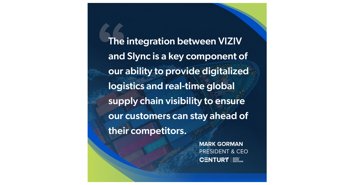Century Supply Chain Solutions Leverages the Slync Platform to Streamline Origin Logistics and ...