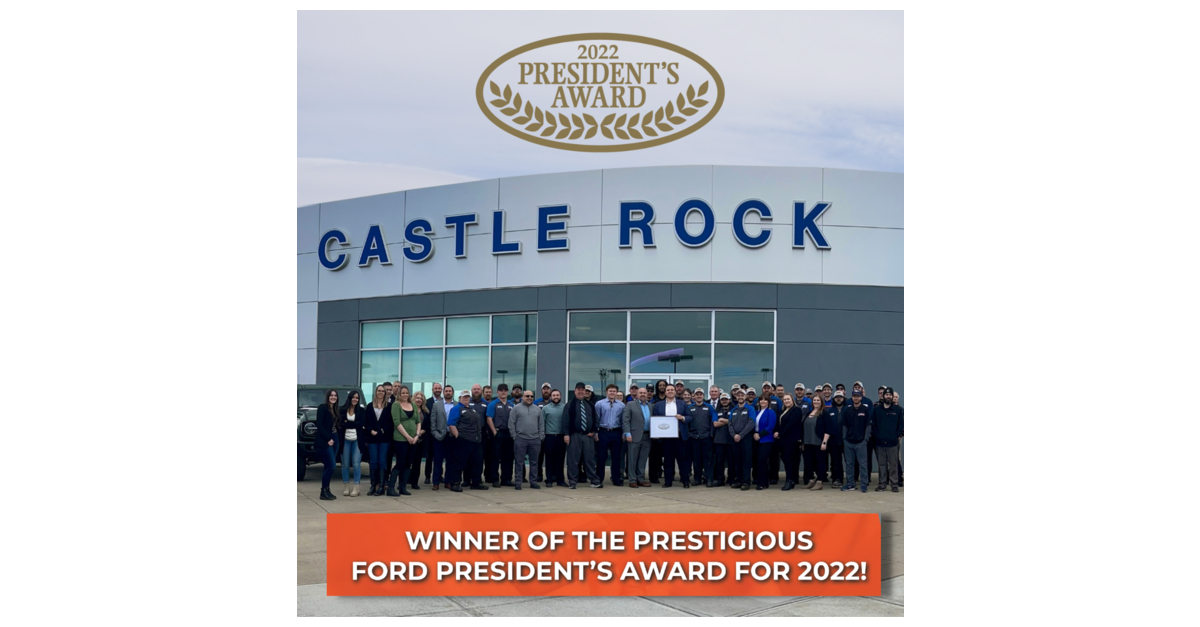 Castle Rock Ford Wins Prestigious President's Award for Exceptional ...