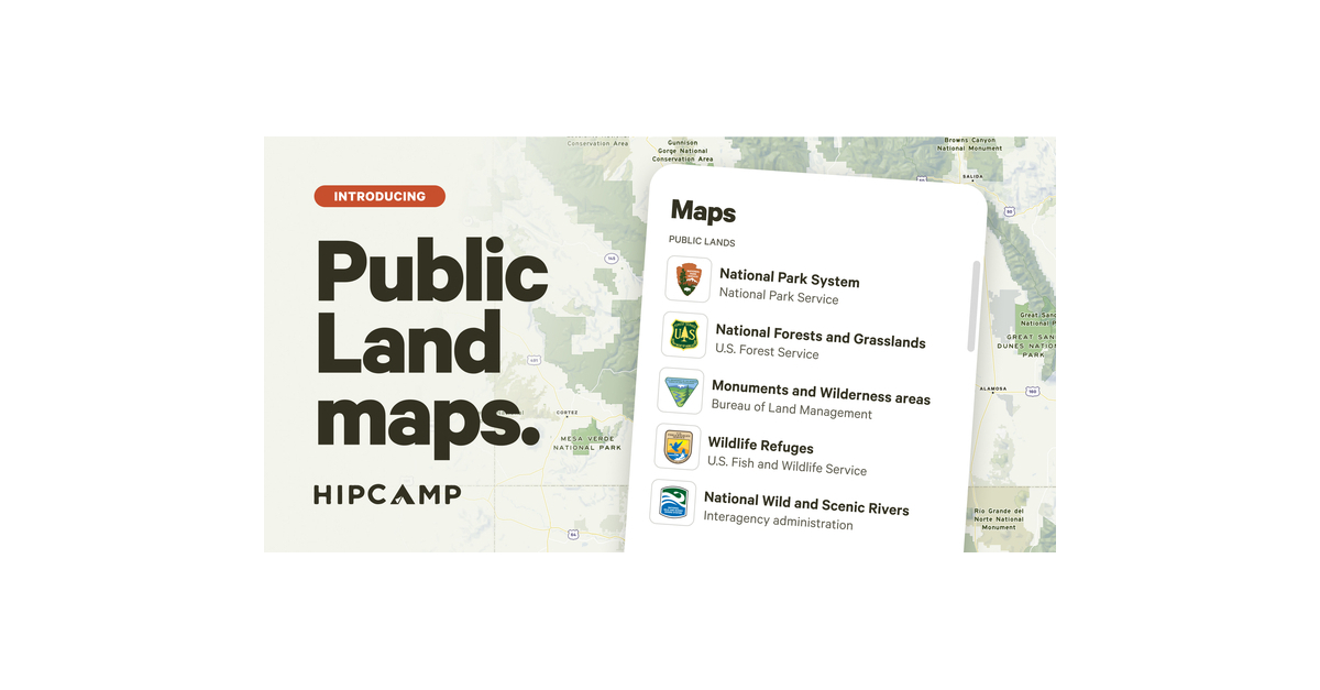 Hipcamp Launches Free Public Lands Maps to Help Campers Find Epic Sites ...