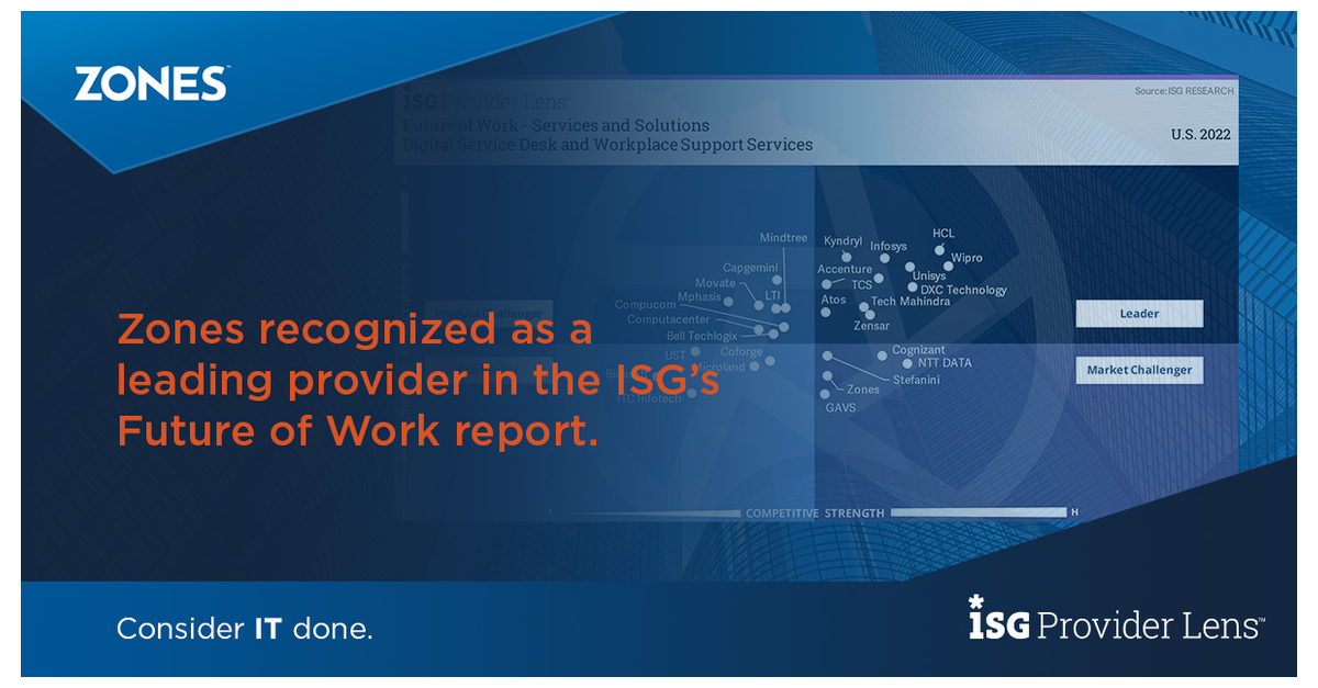 Zones Earns Recognition in 2022 ISG Provider Lens™ Report on the Future ...