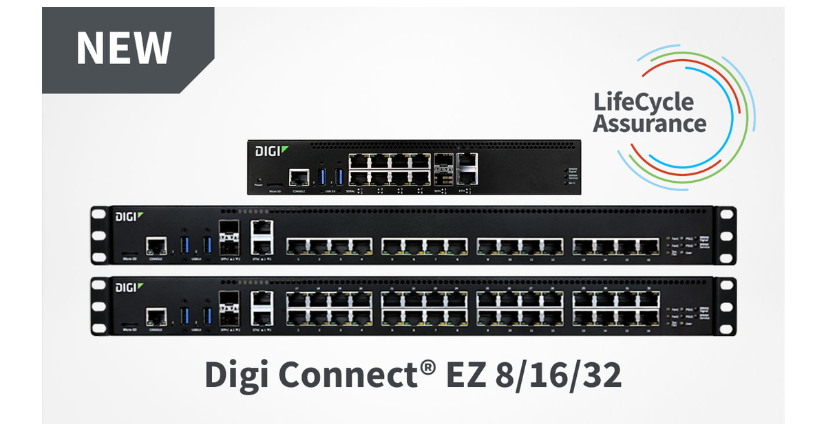 Digi International Bolsters Digi Connect EZ Family of Device Servers ...