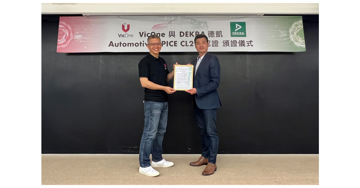 DEKRA Awards ASPICE CL2 Certificate to VicOne for Outstanding Automotive Embedded Software ...