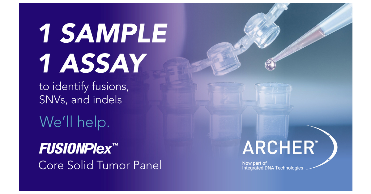 Integrated DNA Technologies Launches New Archer™ FUSIONPlex™ Core Solid ...