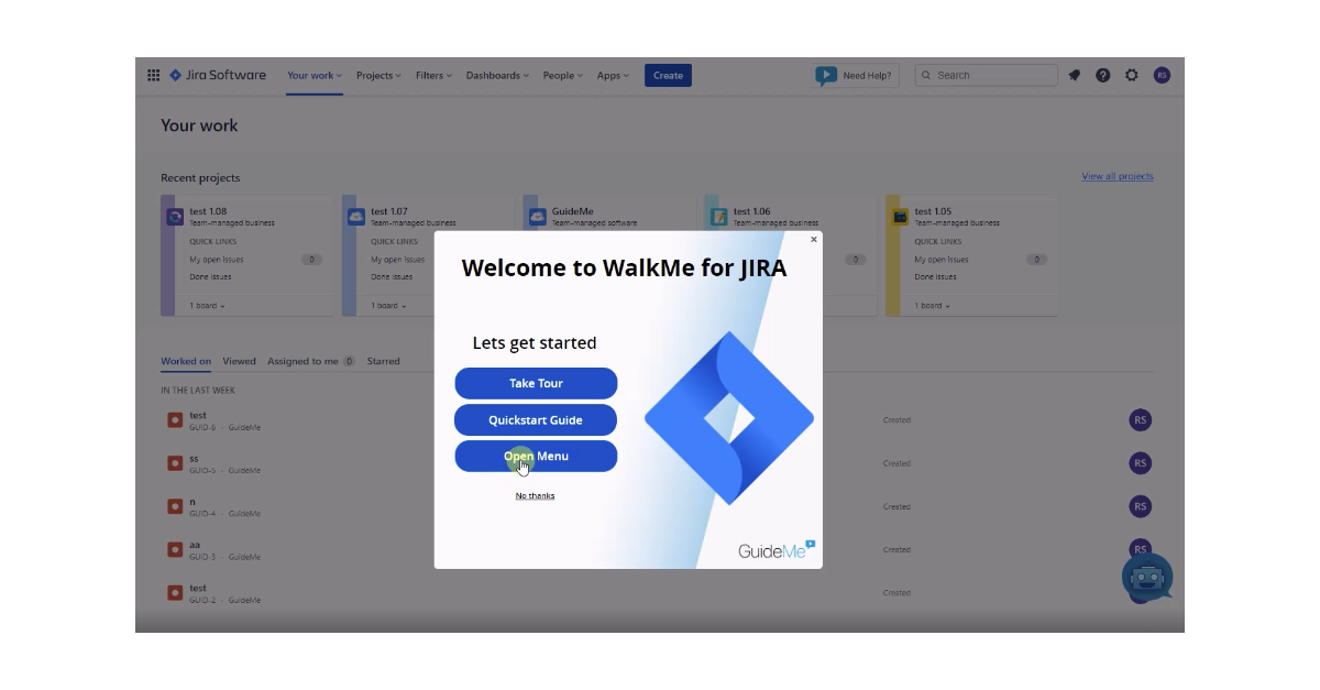 Unlock Jira's Full Potential: GuideMe Solutions Introduces New Onboarding & Digital Adoption ...