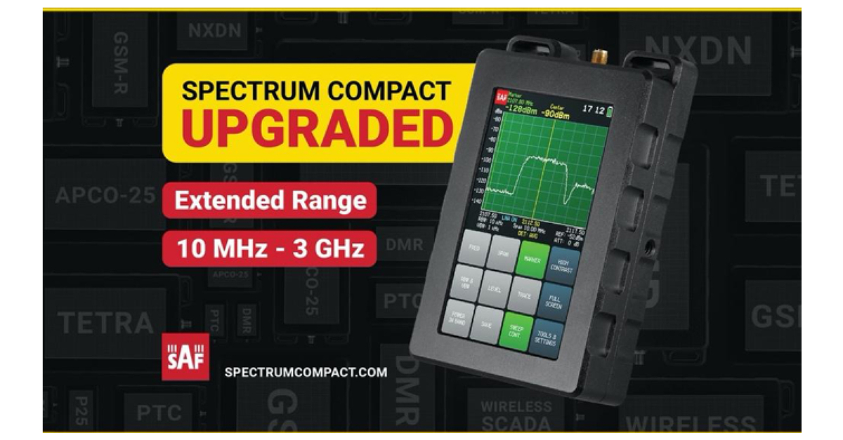 SAF Tehnika Releases Spectrum Compact 10-3000 MHz for RF Parameter ...