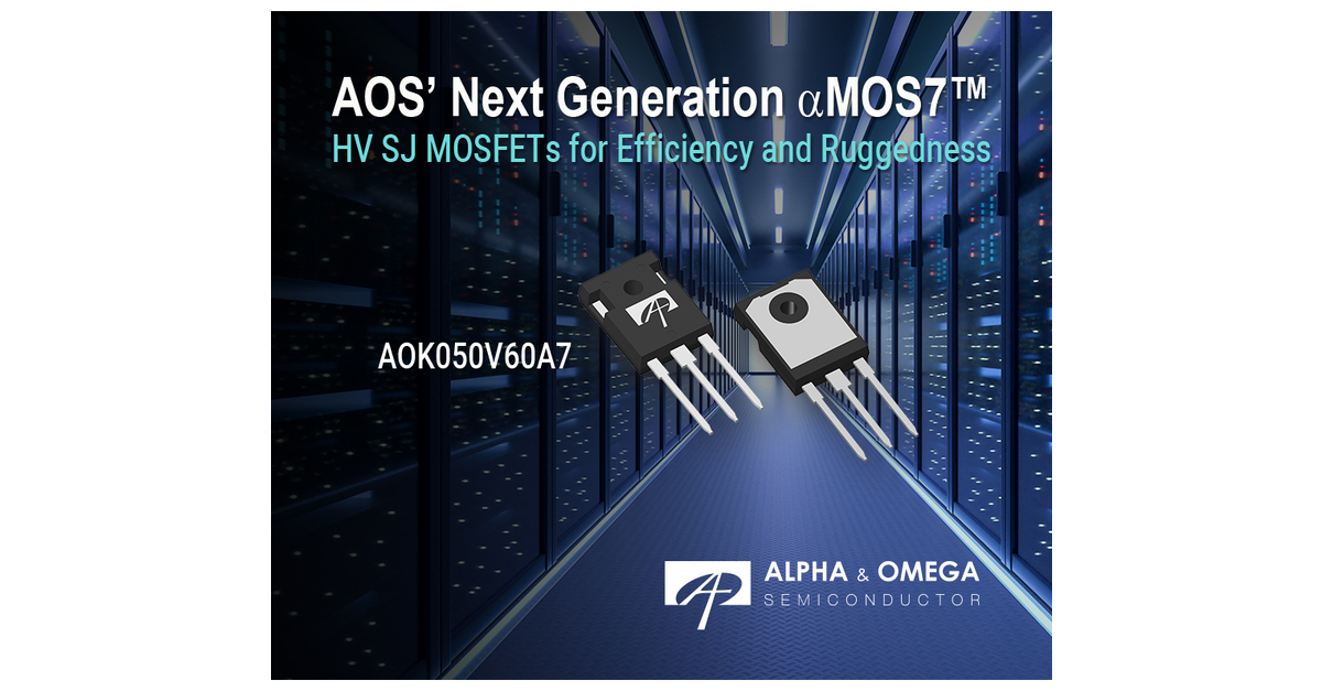 Alpha and Omega Semiconductor Releases 600V 50mohm Super Junction ...