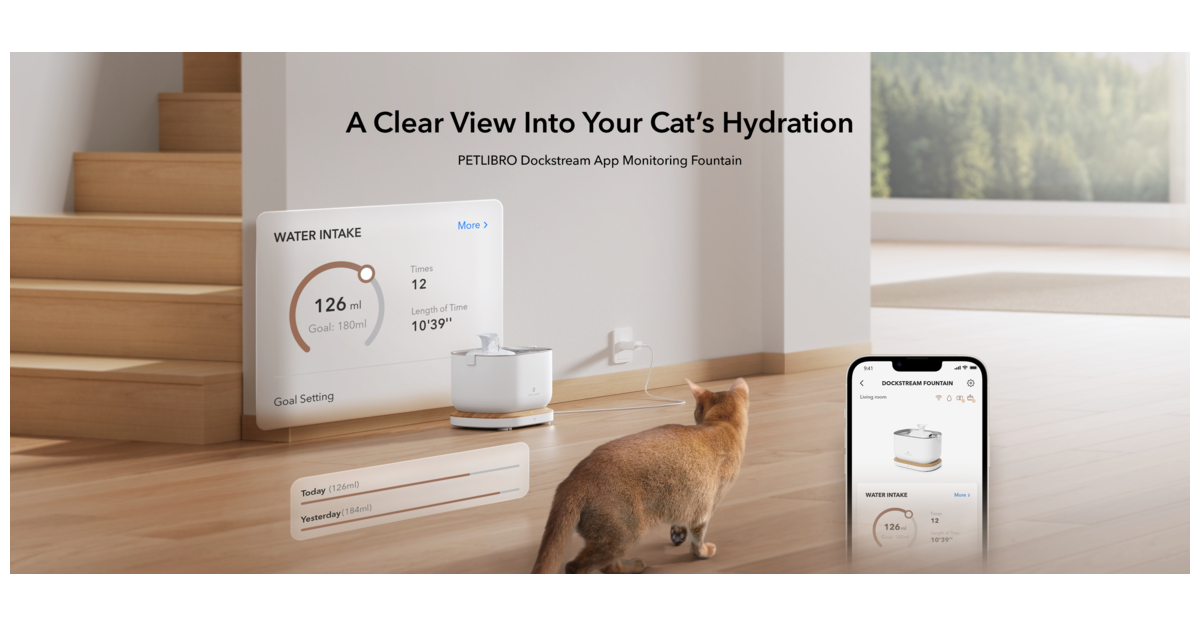 PETLIBRO Introduces The Revolutionary Cat Water Fountain With APP Real ...