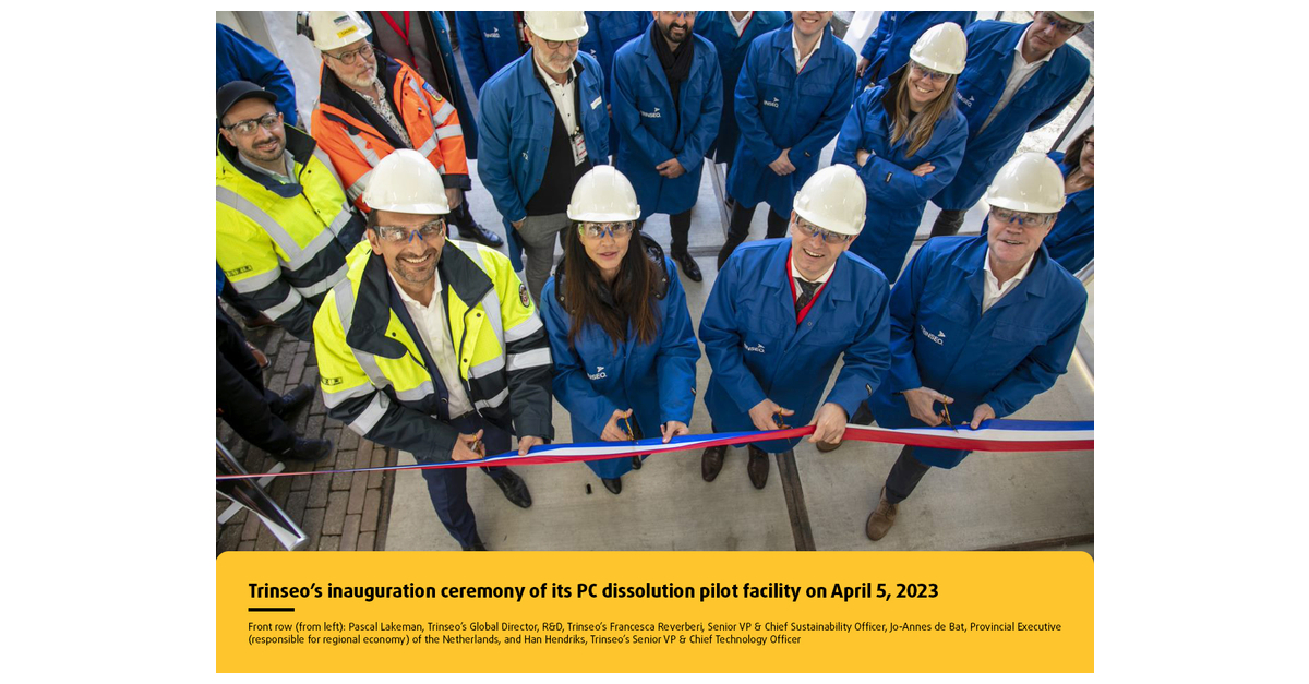 Trinseo Starts Up Polycarbonate Dissolution Pilot Facility in the ...