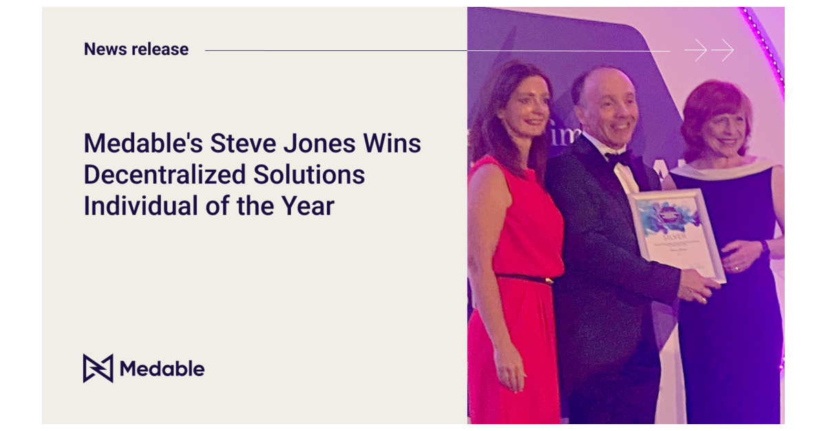 Medable Vice President of Data Analytics Steve Jones Wins Esteemed ...