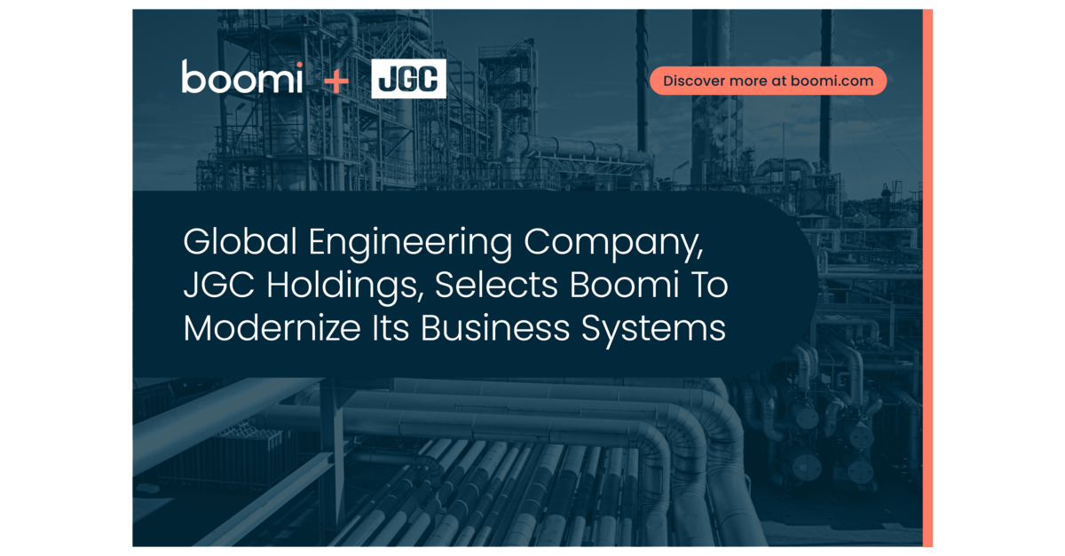Global Engineering Company JGC Holdings Selects Boomi To Modernize Its Business Systems ...