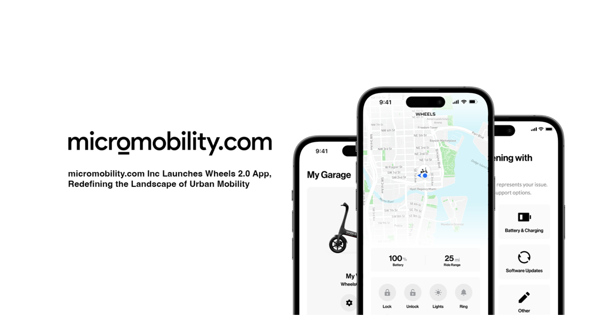 micromobility.com Inc. Launches Wheels 2.0 App, Redefining the ...