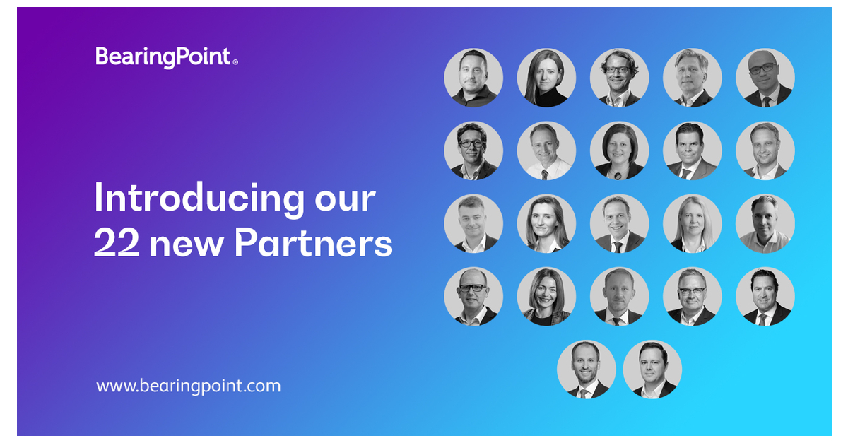 BearingPoint appoints 22 new Partners, reflecting record-breaking ...