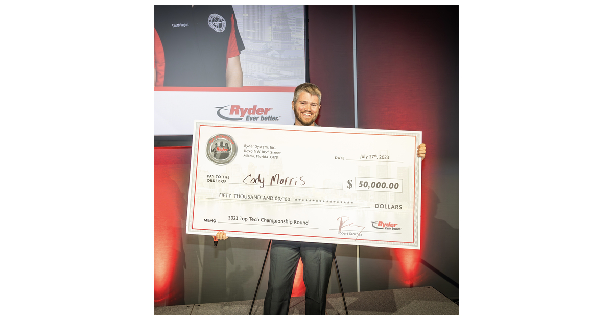 Ryder Crowns “Top Tech” at 22nd Annual Top Technician North American ...